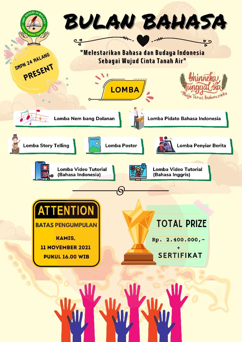 Lomba Bulan Bahasa dan Sastra – SMP Negeri 24 Malang Official